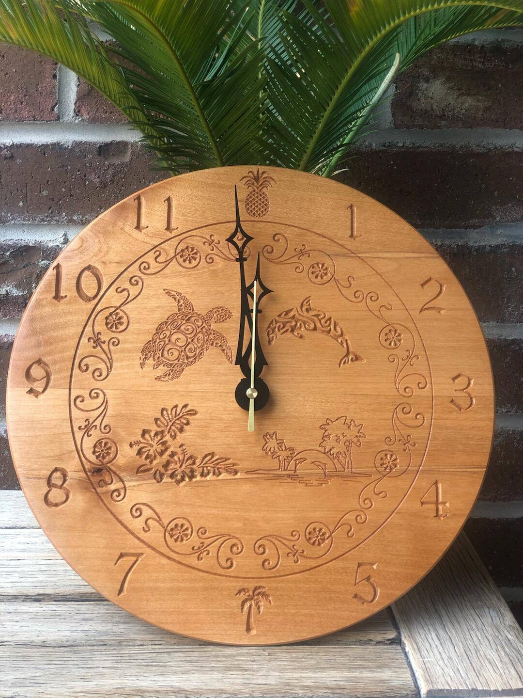 Hawaiian Clock, Custom Clock, Clock - Etsy