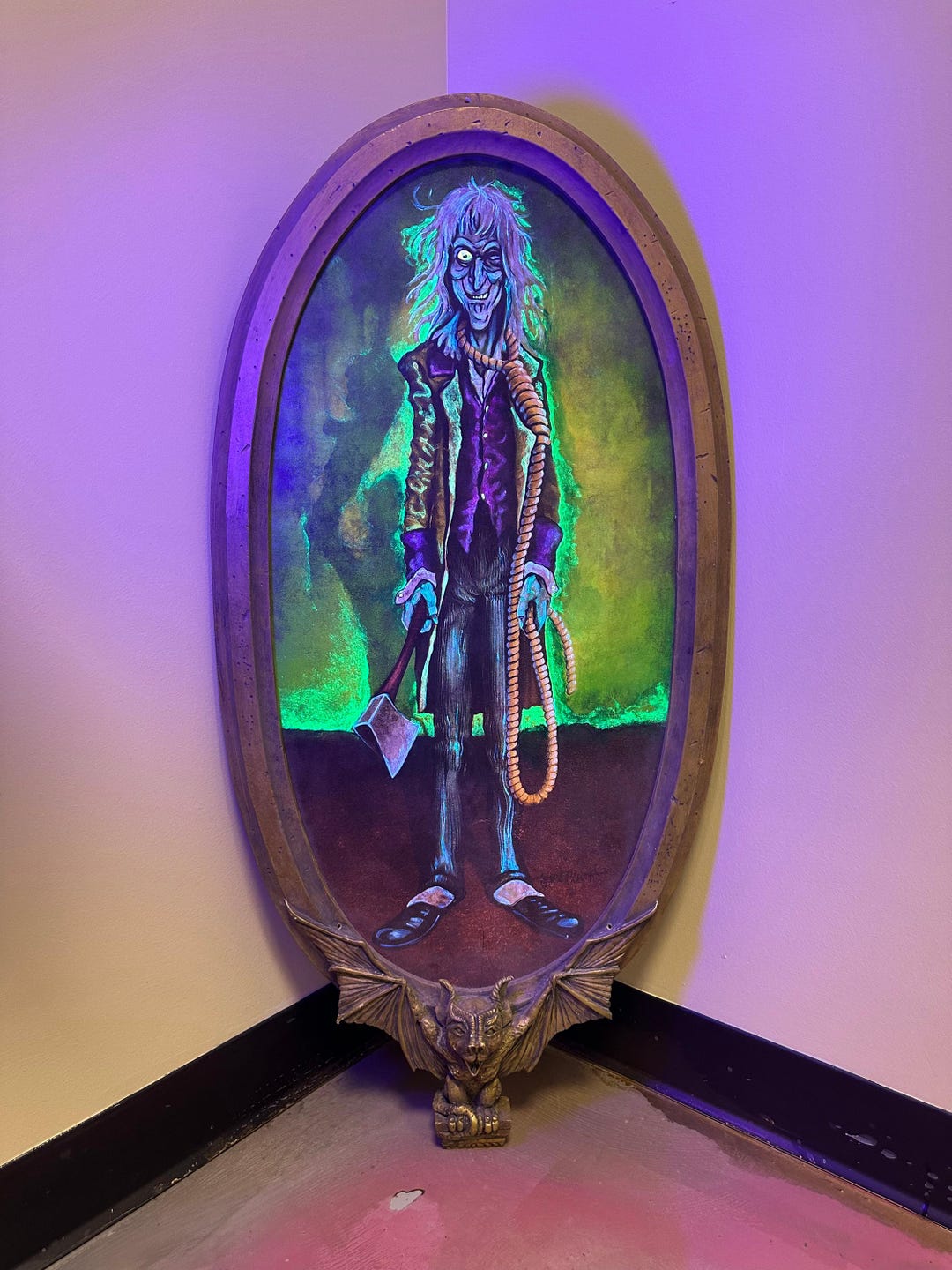 Haunted Mansion - Ghost Host Hatchet Man - Framed Painting Replica - Etsy