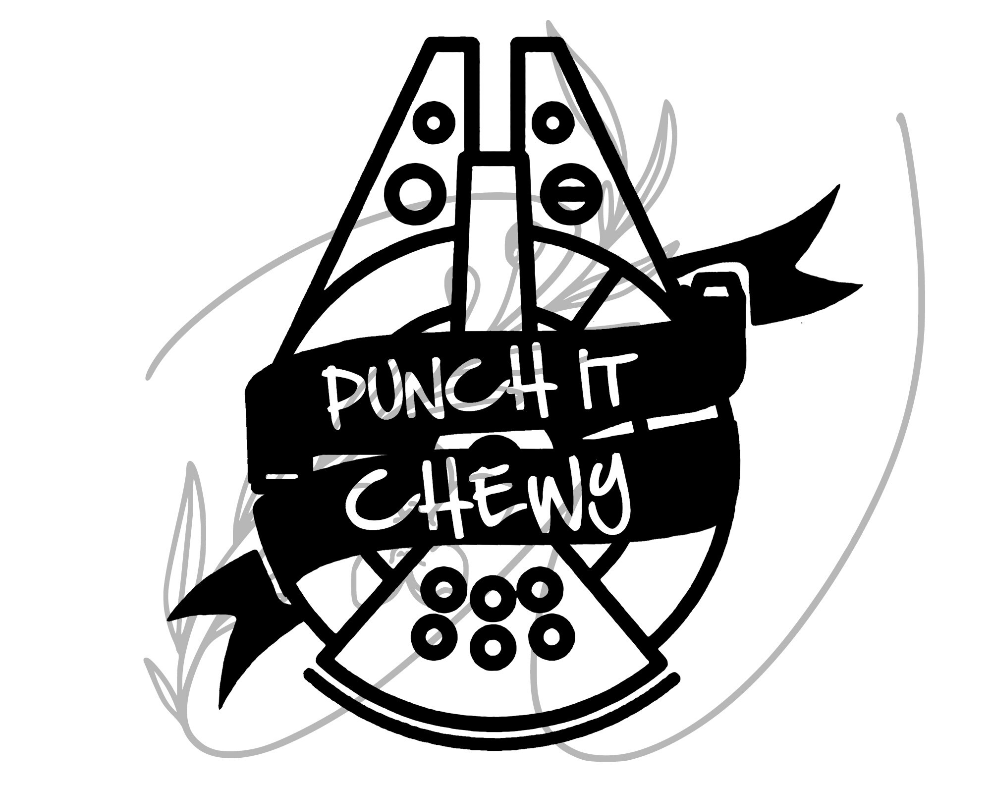 Punch It Chewy Star Wars SVG PNG Cricut Cut File - Etsy Hong Kong