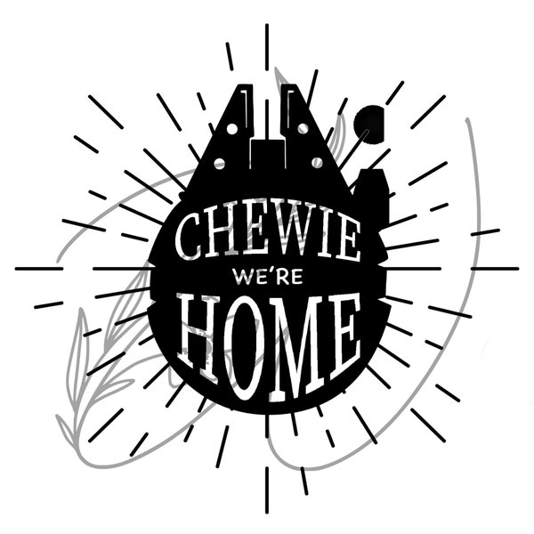 Chewy Were Home Svg - Etsy