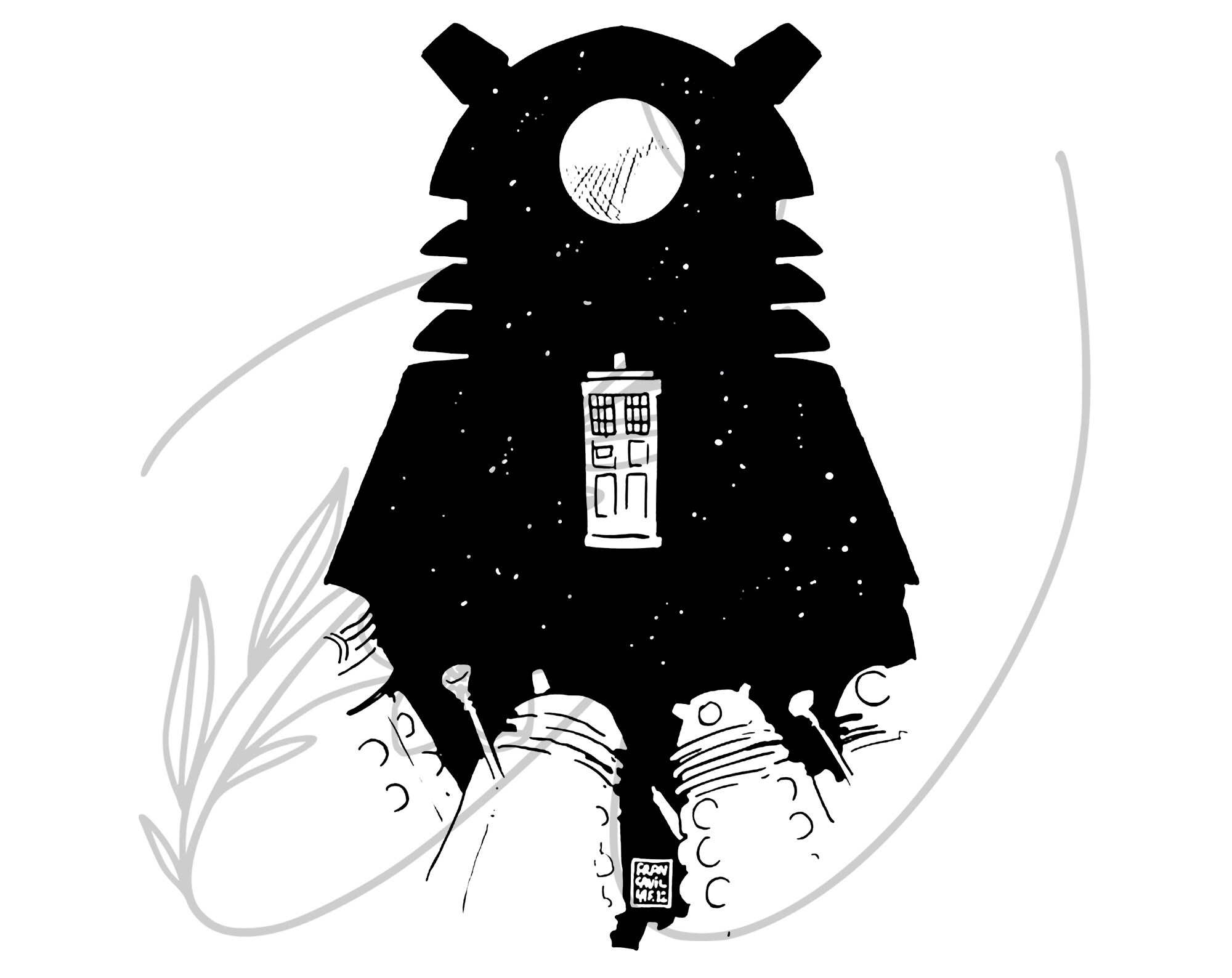 Cute Dalek Drawing