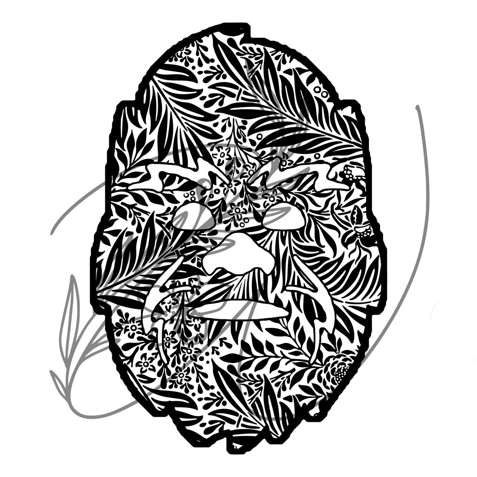 Floral Mandala Chewy Chewbacca Cricut PNG Cut File SVG Geeky Star Wars ...