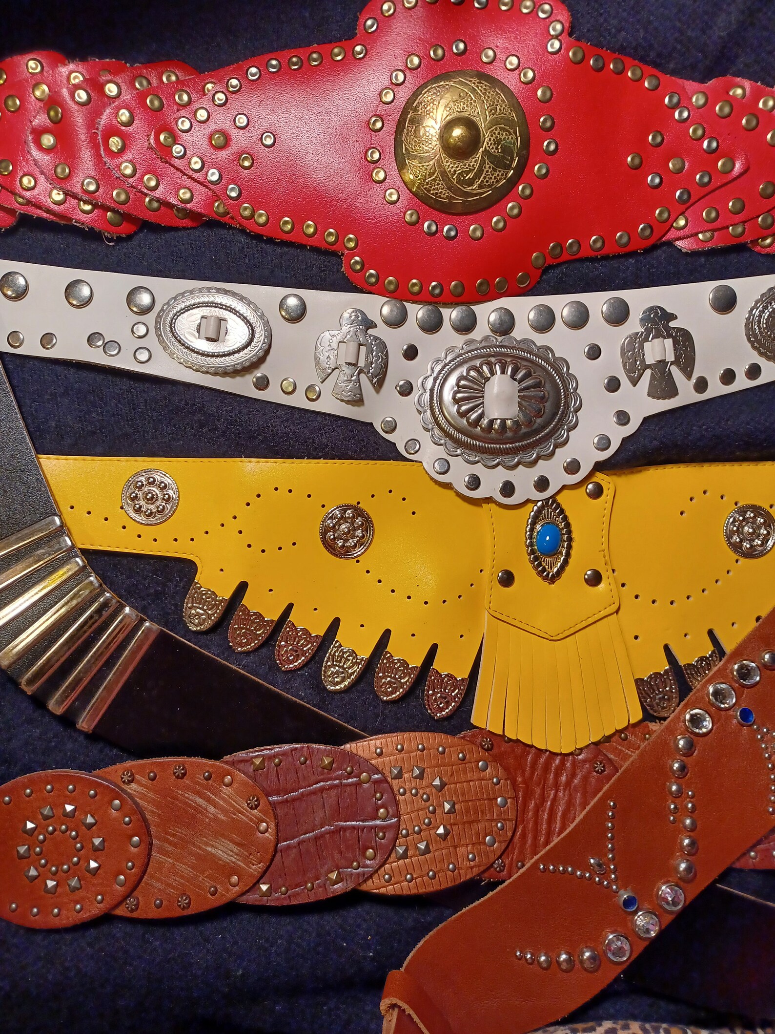 Fancy Wide Vintage Belts, Outrageous 1950s-1980s: Conchos, Leather ...