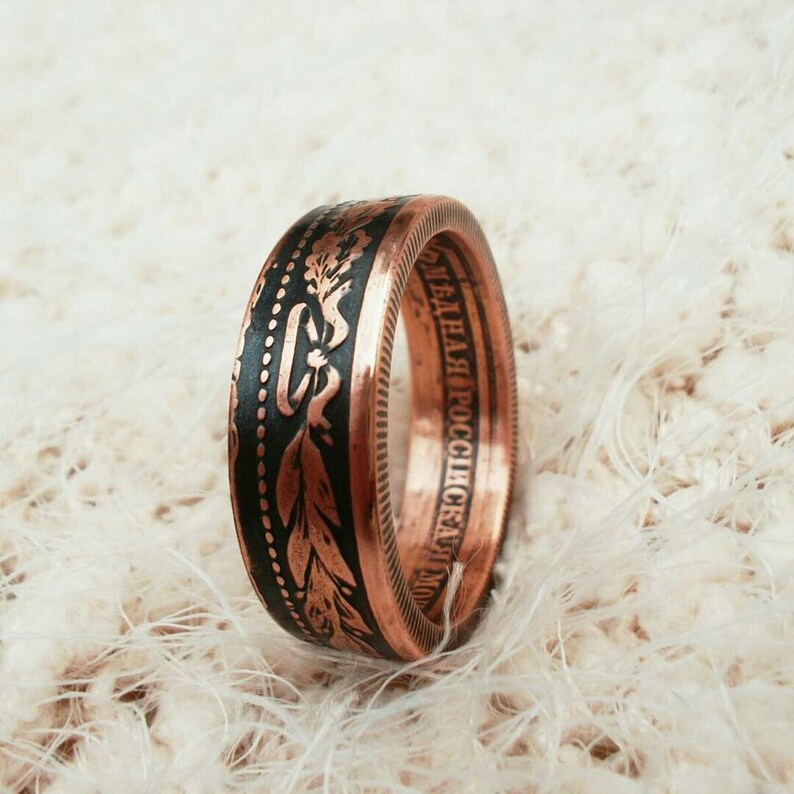 Russian Copper Coin Ring 1867-1917 3 Kopeks2 Kopeks. - Etsy
