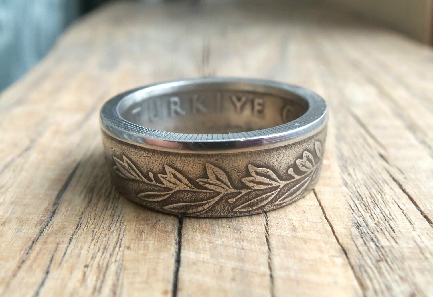 Turkey Coin Ring Turkish Ring From 100 Lira Coin Turkey - Etsy