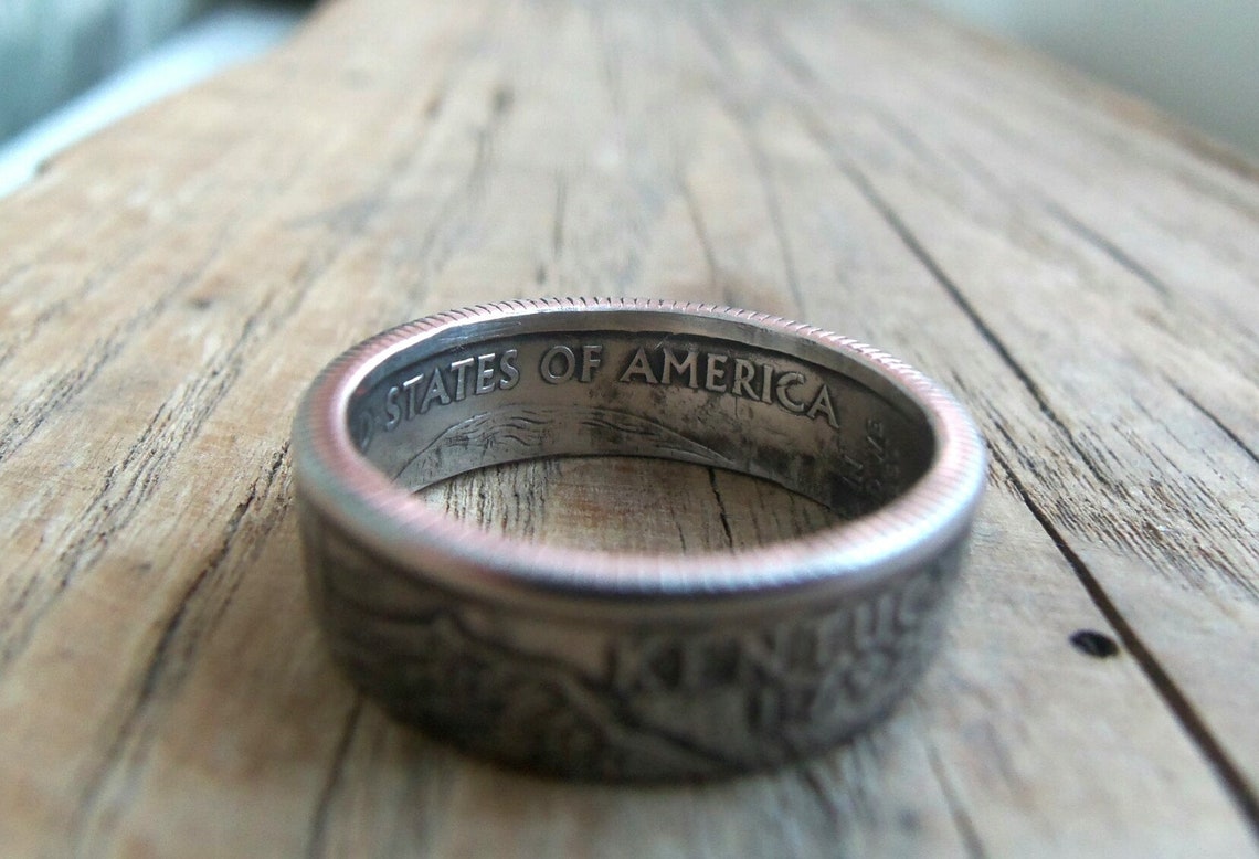 Kentucky Coin Ring Kentucky State Ring Travel Ring State | Etsy