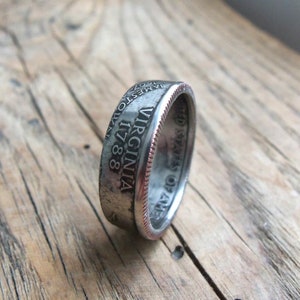 Virginia State Quarter Coin Ring USA - Coin Ring Virginia - Virginia ...