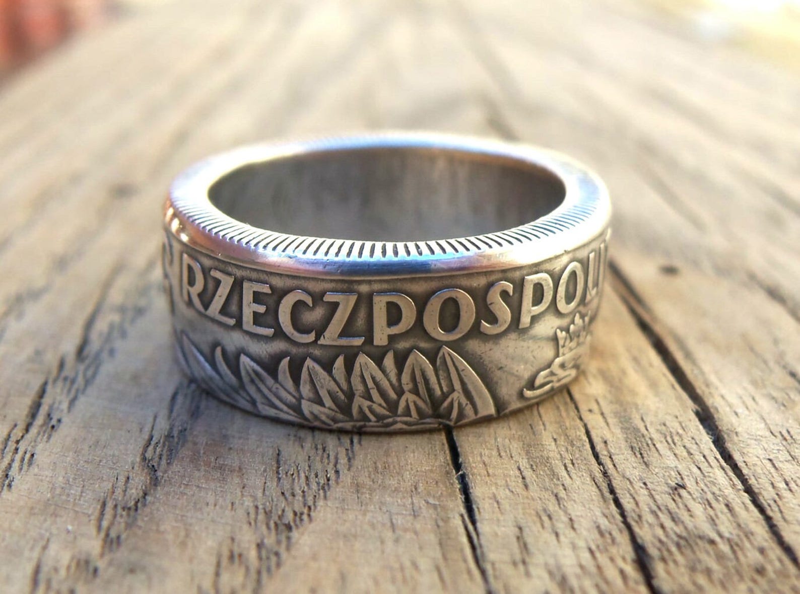 Polish Silver Coin Ring - Poland - Souvenir From Poland - Rings From ...