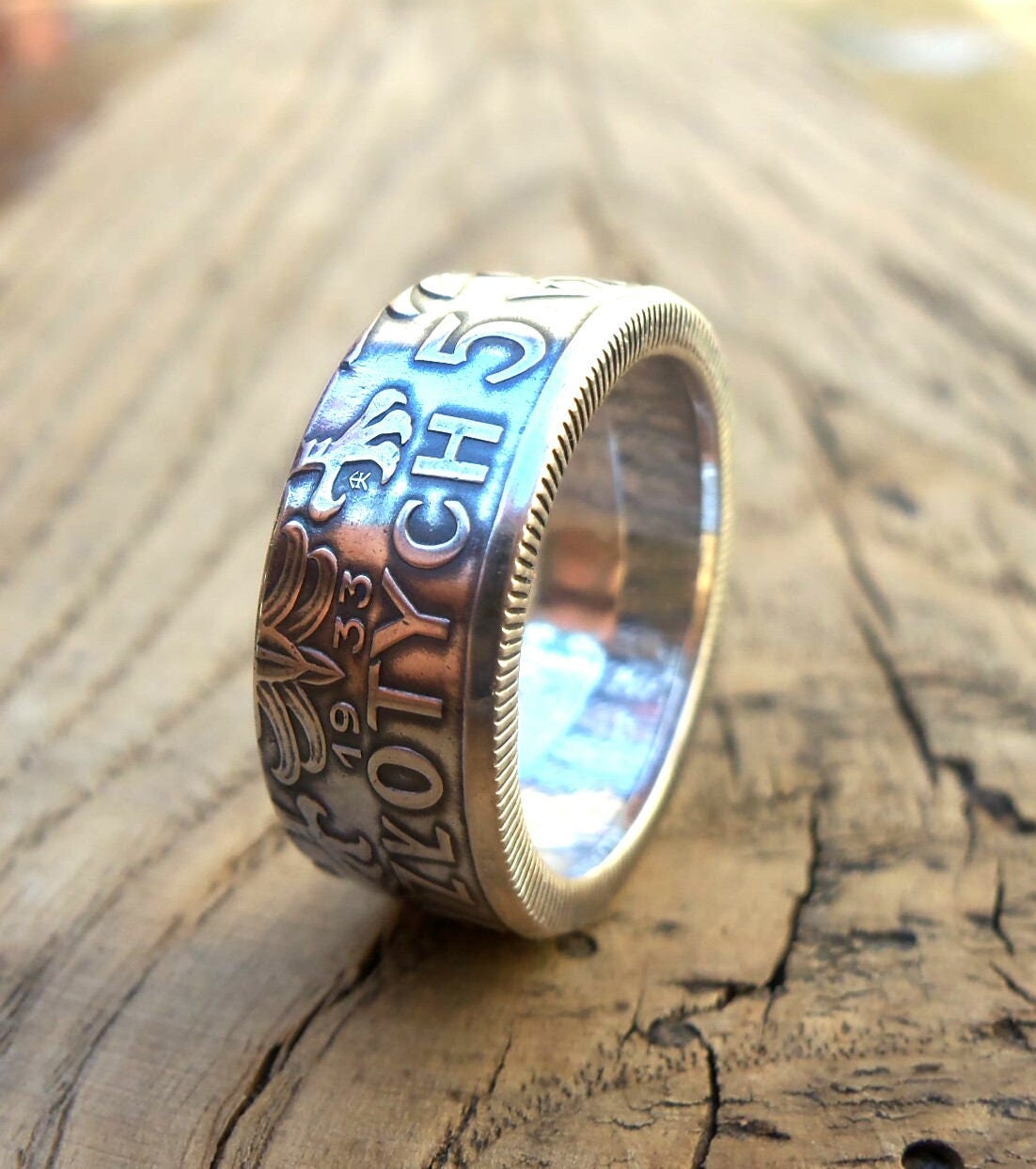Polish Silver Coin Ring - Poland - Souvenir From Poland - Rings From ...