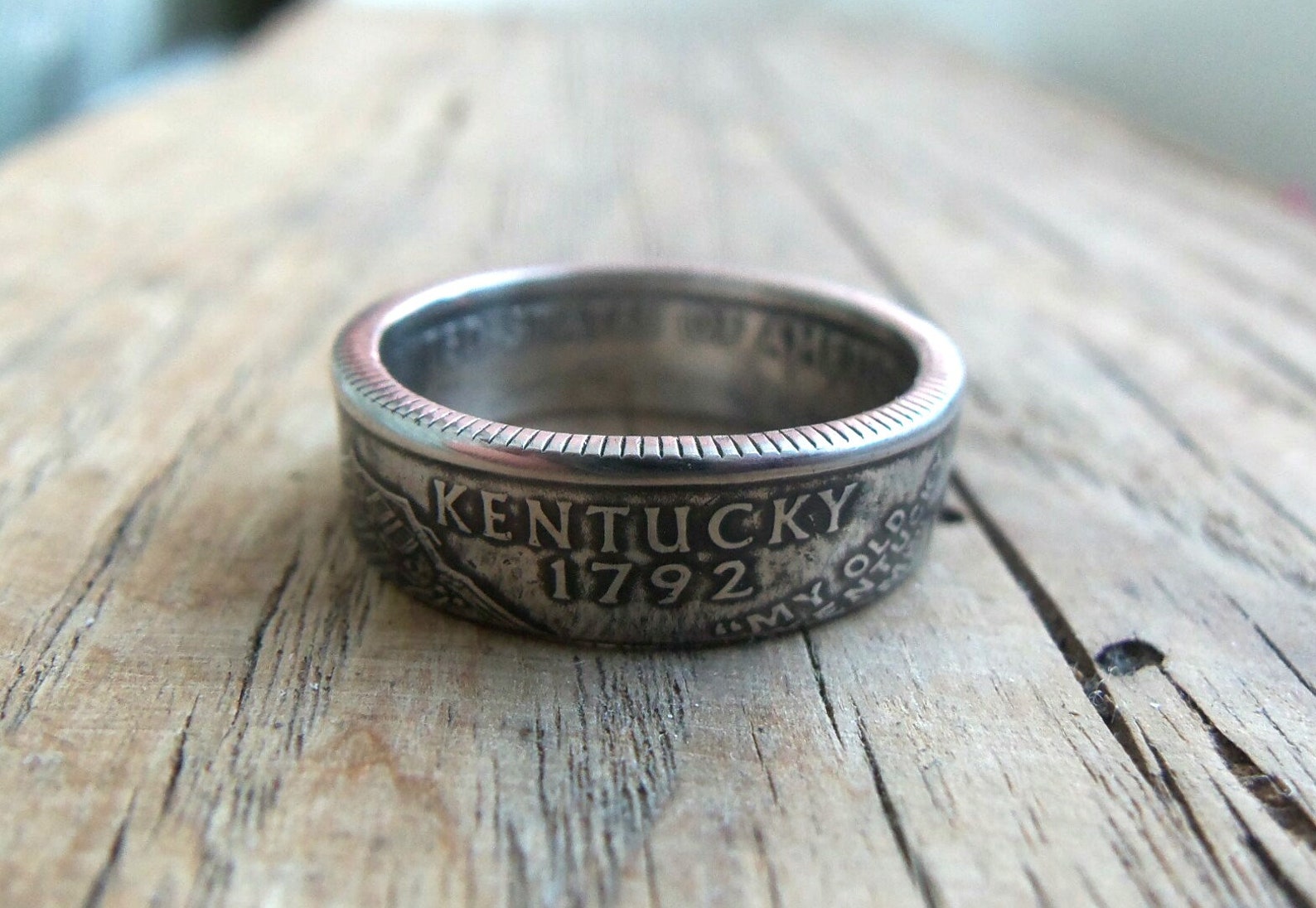 Kentucky Coin Ring Kentucky State Ring Travel Ring State | Etsy