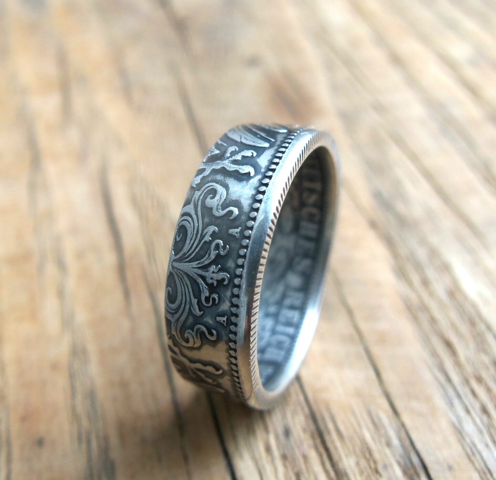 German Silver Coin Ring 1 Mark 1873-1916 Deutsches Coin Ring - Etsy