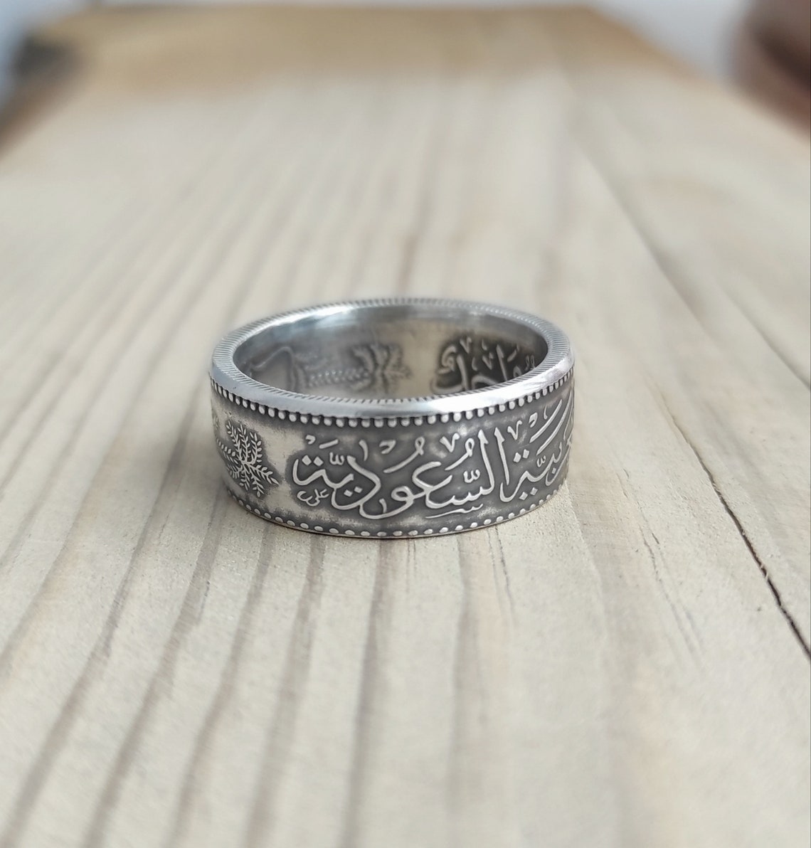 Silver Saudi Arabia Coin Ring Arabian Coin Ring Silver - Etsy