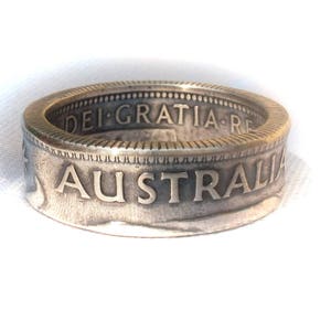 Australian Silver Coin Ring- Shilling Silver - Australia Silver ...
