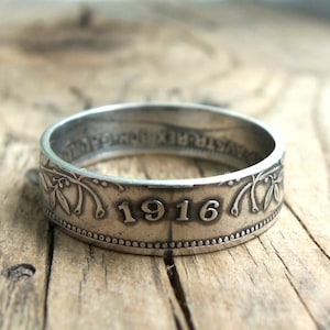 Silver Coin Ring Austria - Austro-hungarian Silver Coin Ring - Rings ...