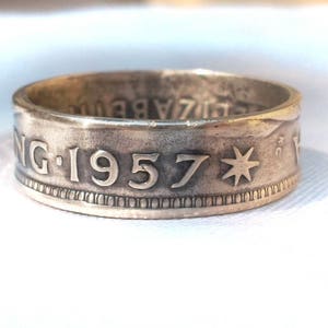 Australian Silver Coin Ring- Shilling Silver - Australia Silver ...