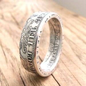 Silver Coin Ring Austria - Austrian Silver Rings - Austrian Men's ...
