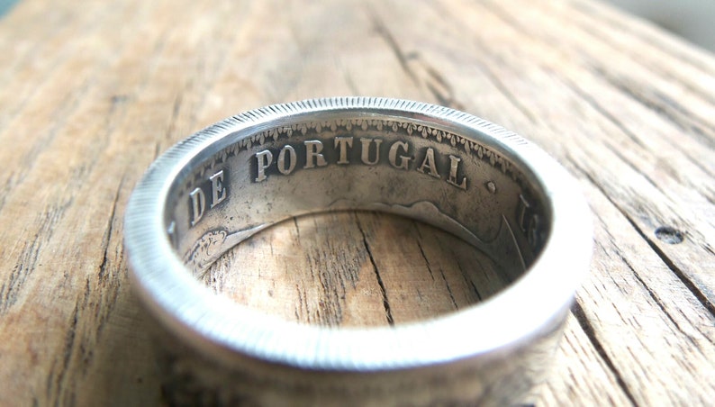 Portugal Silver Coin Ring - Silver Coin Ring Portugal - Portuguese ...