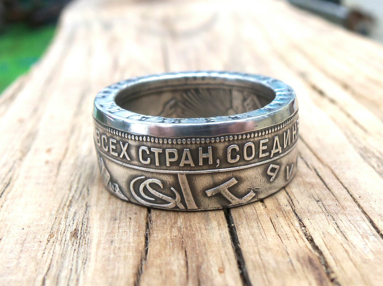 Coin Ring USSR, Ruble1924, Russian Souvenir, Silver Coin Ring, Ussr ...