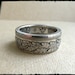 Japanese Silver Coin Ring Silver 50 Sen Coin Japan 50 Sen Silver Coin ...