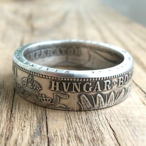 Silver Coin Ring Austria - Austrian Silver Rings - Austrian Men's ...