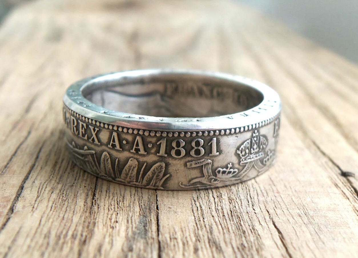 Silver Coin Ring Austria Austrian Silver Rings Austrian - Etsy Canada