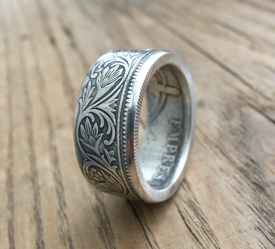 British India One Rupee Coin Ring One Rupee Coin India - Etsy