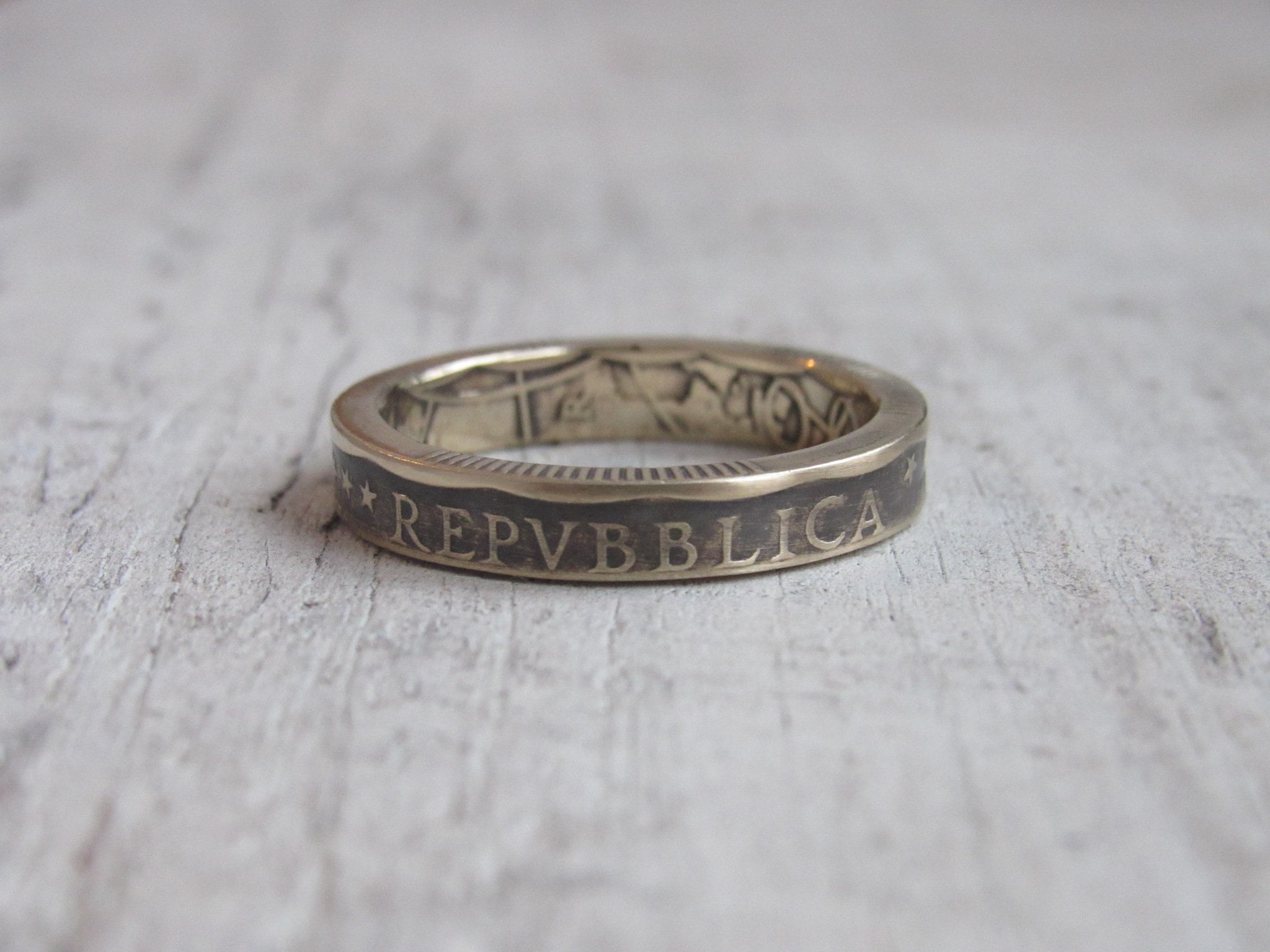 Italy Coin Ring - Italian Coin Ring - Italy Jewelry - Italy Ring ...
