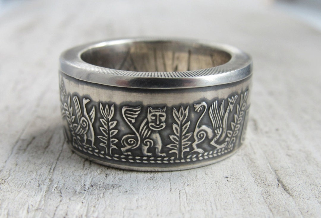 Ukrainian Silver Coin Ring - Coin Ring Ukraine - Ring From Silver Coin ...