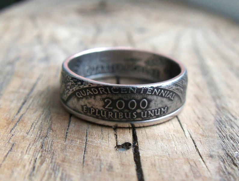 Virginia State Quarter Coin Ring USA - Coin Ring Virginia - Virginia ...