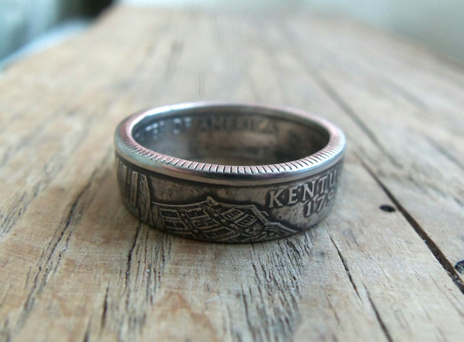 Kentucky Coin Ring Kentucky State Ring Travel Ring State | Etsy
