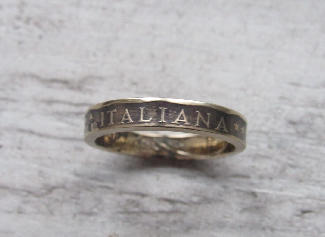 Italy Coin Ring - Italian Coin Ring - Italy Jewelry - Italy Ring ...