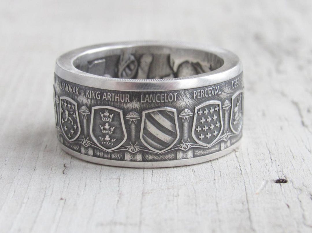 Ring Arthur Pendragon - British Coin Ring - King Arthur's Ring - King ...