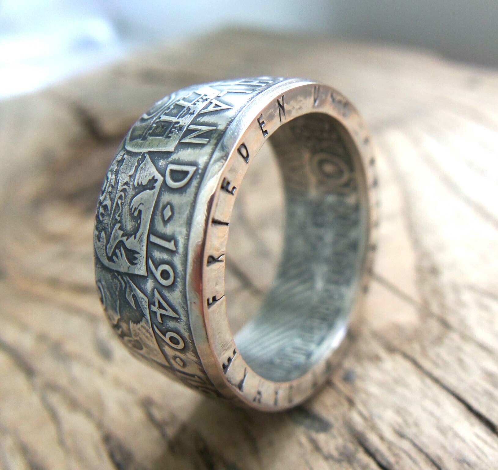 German Silver Coin Ring - 10 Mark 1989 - Bundesrepublic Deutschland ...