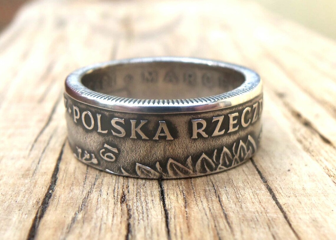 Polish Souvenir Coin Ring Polish Jewelry Souvenir From - Etsy