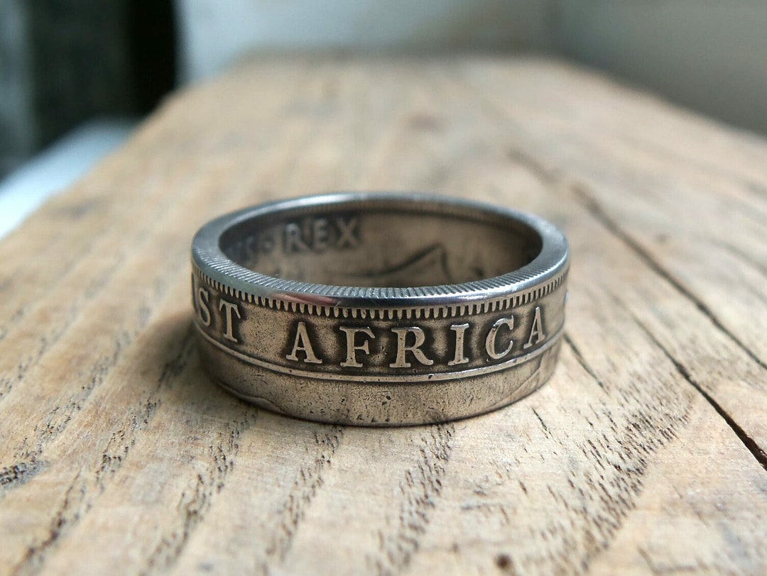 East Africa Coin Ring - British East Africa George VI One Shilling Coin ...