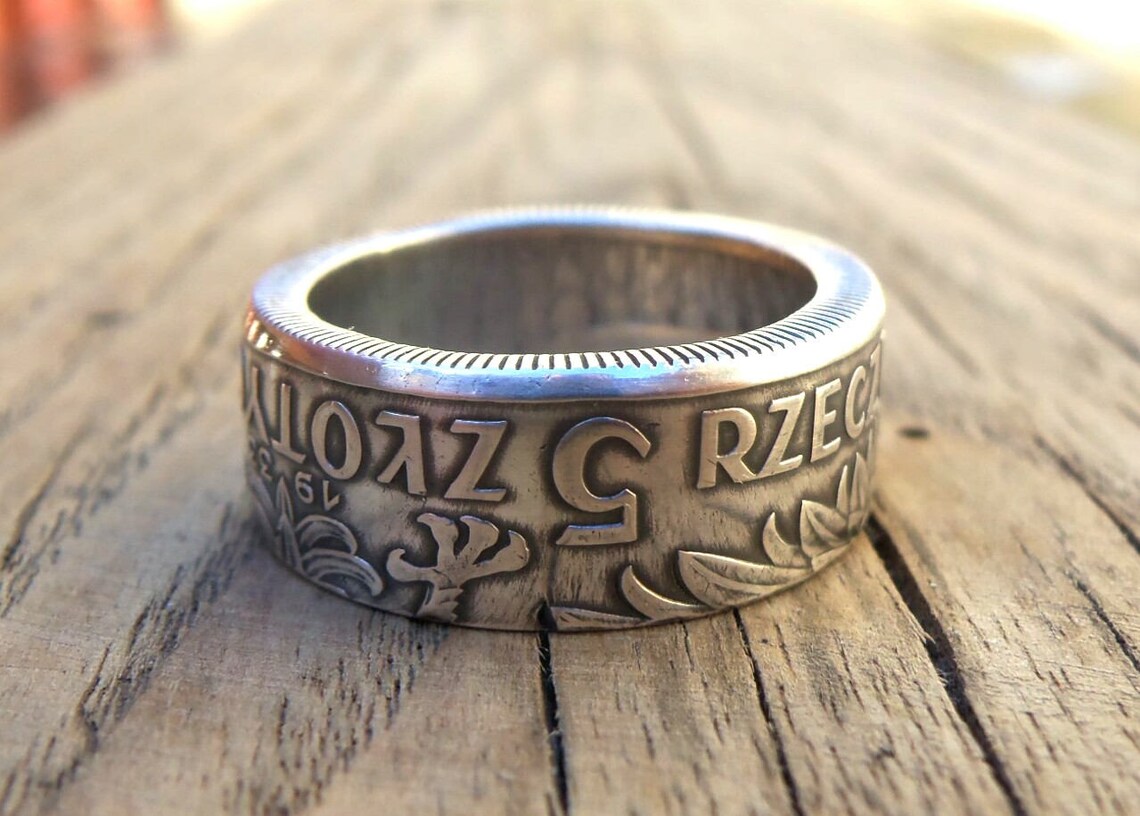 Polish Silver Coin Ring - Poland - Souvenir From Poland - Rings From ...