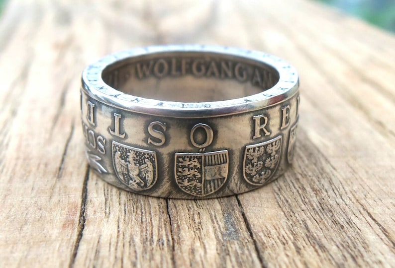 Austrian Silver 25 Schilling Coin Ring Austrian Men's - Etsy