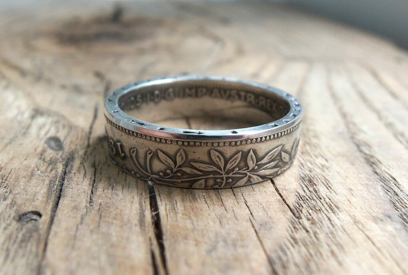 Silver Coin Ring Austria Austro-hungarian Silver Coin Ring - Etsy