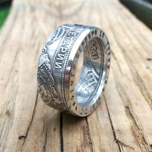 Coin Ring USSR, Ruble1924, Russian Souvenir, Silver Coin Ring, Ussr ...