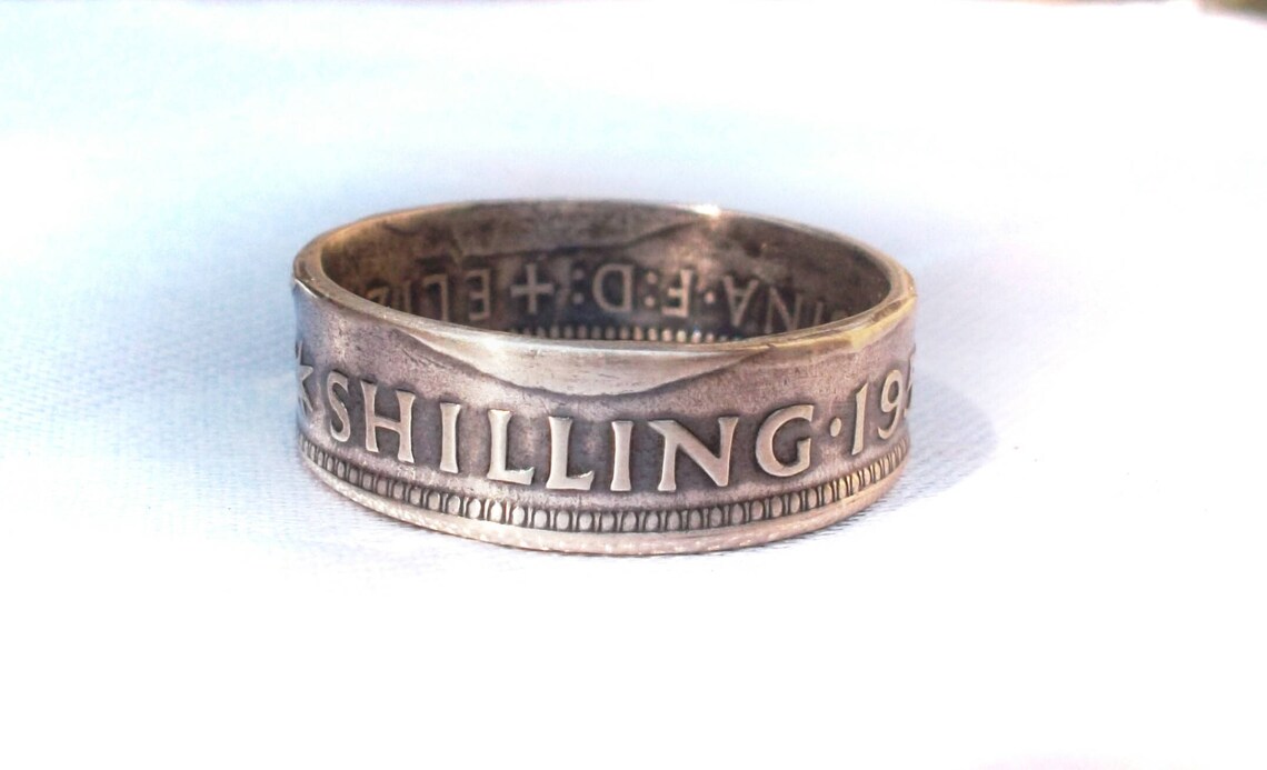 Australian Silver Coin Ring- Shilling Silver - Australia Silver ...