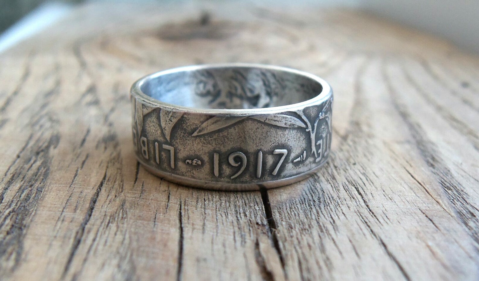 Silver Coin Ring France - French Jewelry - French Coin Ring - French ...