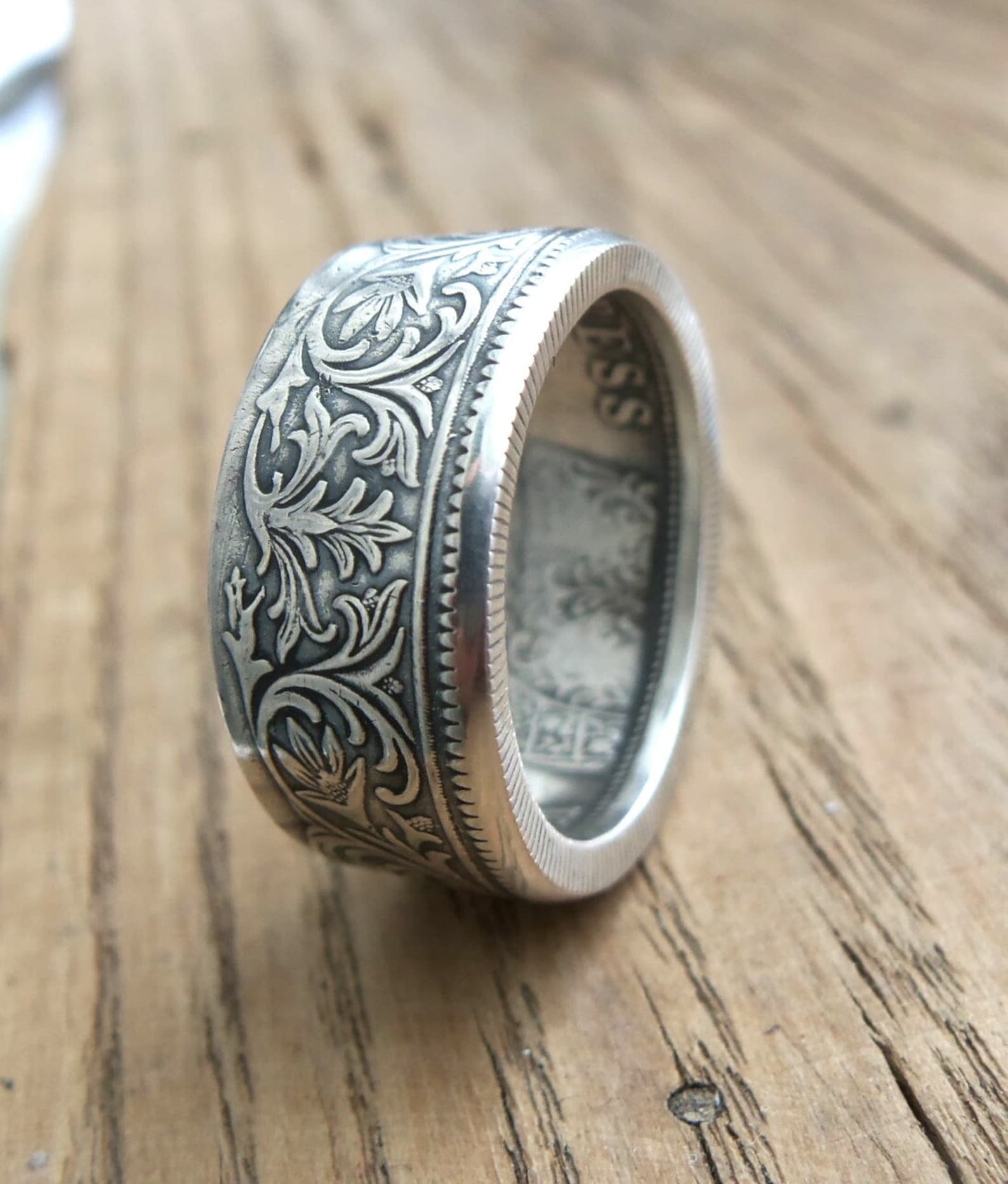 British India One Rupee Coin Ring - One Rupee Coin - India Coin Ring ...