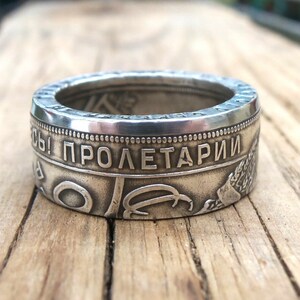 Coin Ring USSR, Ruble1924, Russian Souvenir, Silver Coin Ring, Ussr ...