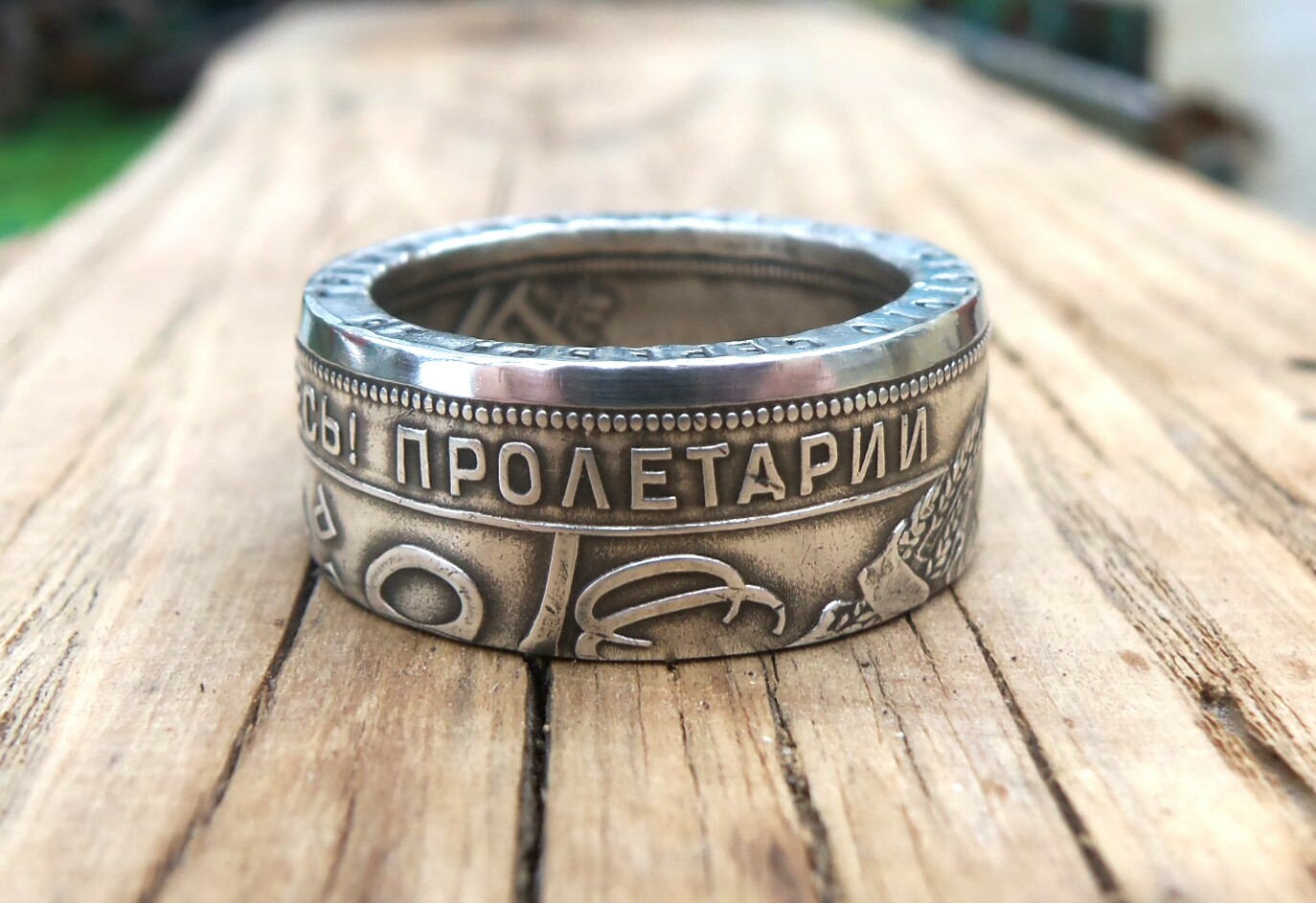 Coin Ring USSR Ruble1924 Russian Souvenir Silver Coin Ring | Etsy