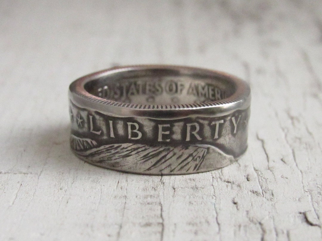 Coin Ring USA - Dollar Coin Ring - Liberty - USA Jewelry - Ring From ...