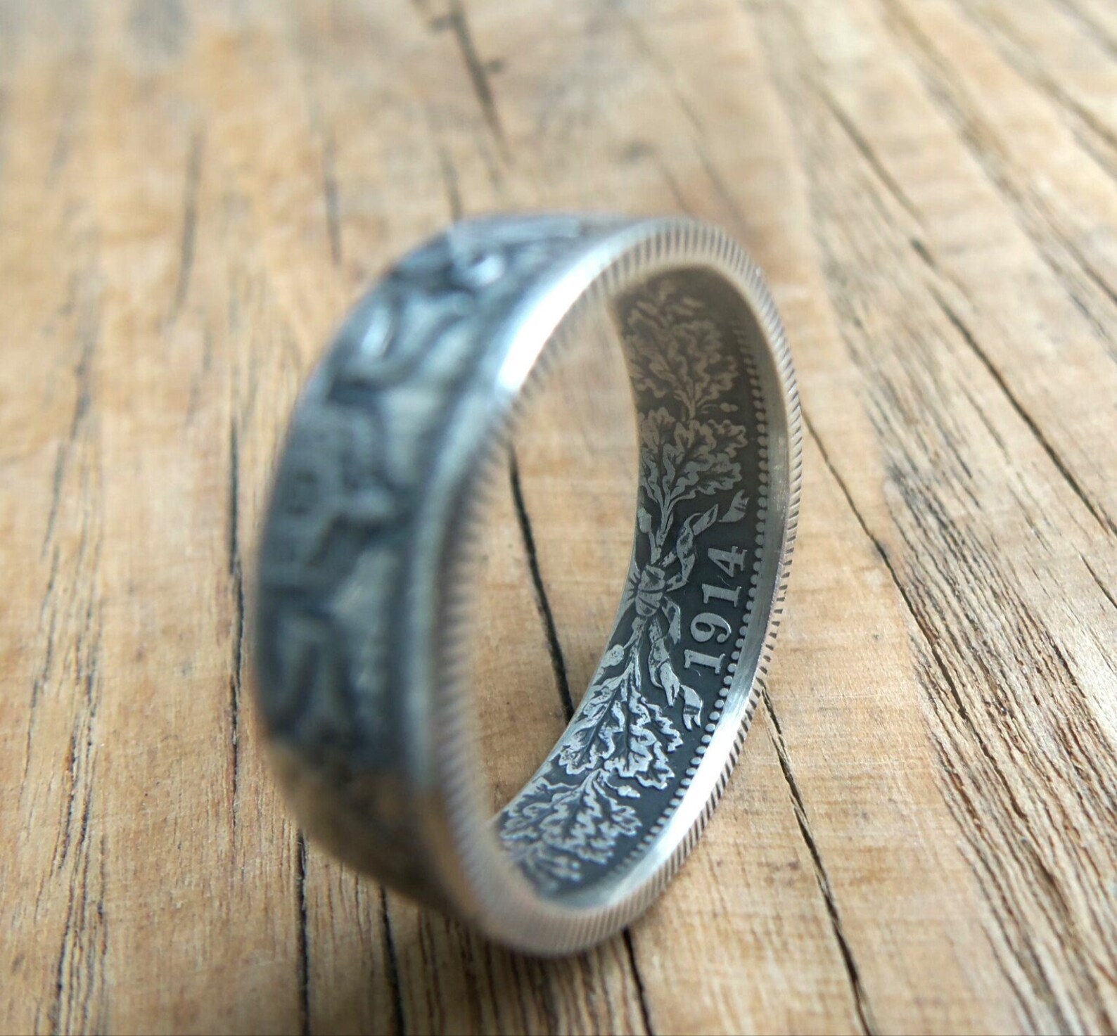 German Silver Coin Ring 1 Mark 1873-1916 Deutsches Coin Ring | Etsy