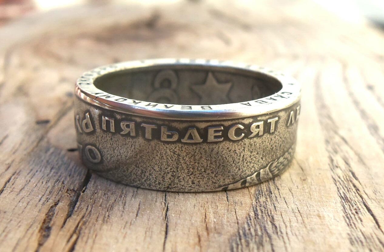 USSR Coin Ring Soviet Union Souvenir 1 Ruble Rings From - Etsy