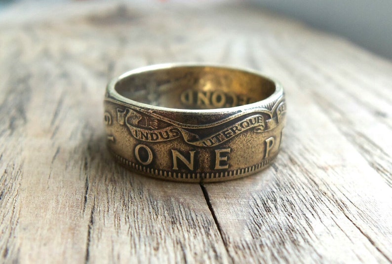 Jamaica Coin Ring Brass Coin Ring Jamaica Jamaican Coin - Etsy