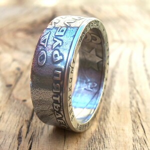 USSR Coin Ring - Soviet Union Souvenir - 1 Ruble - Rings From Coins ...