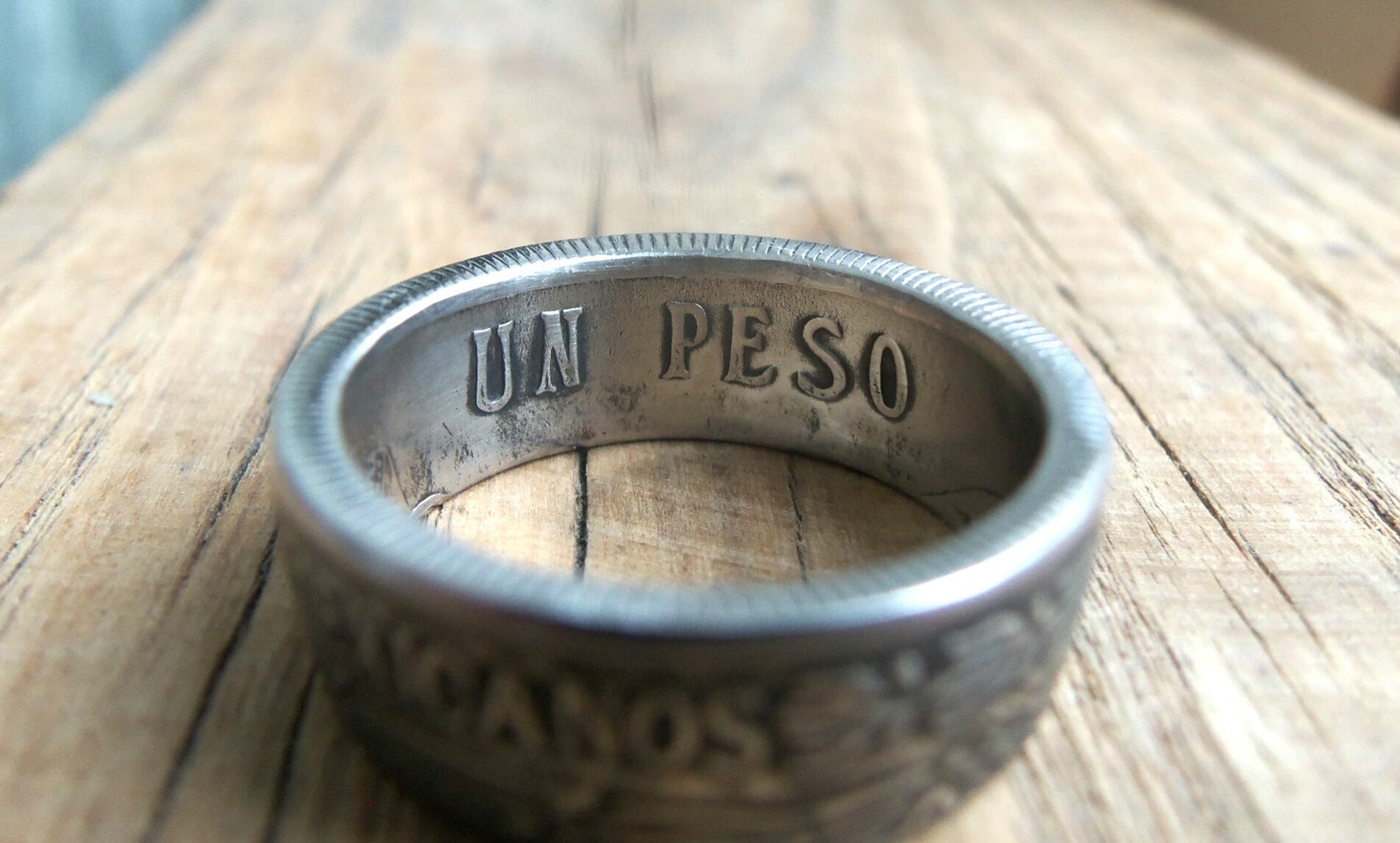Mexican Coin Ring Mexico Un Peso Coin Ring Ring Hand Made | Etsy
